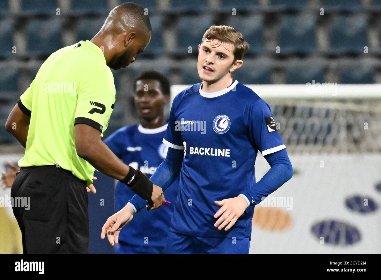 Gent, Belgium. 18th Oct, 2025. Jong Gent's Max Dean pictured during a ...