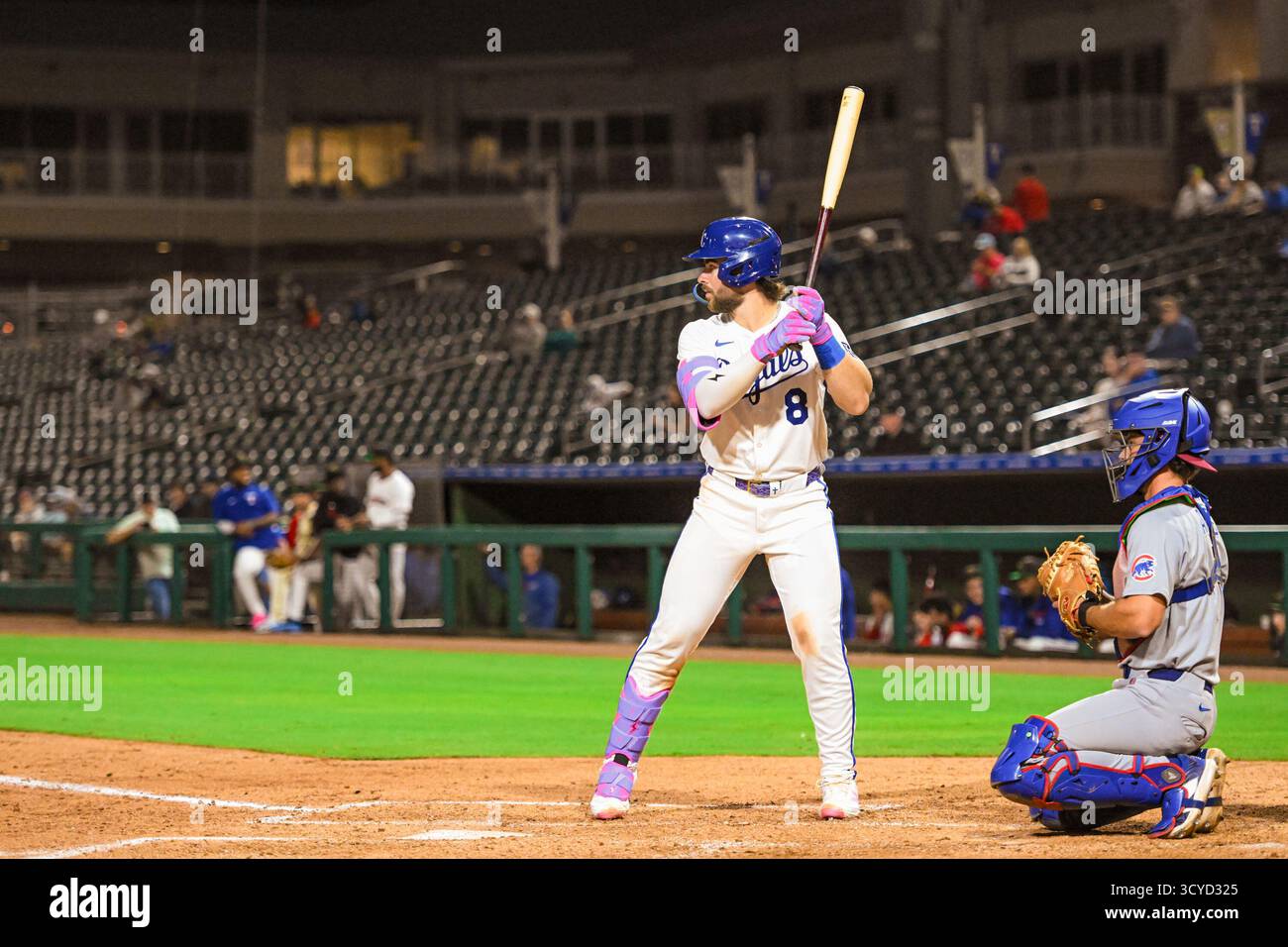 Surprise Saguaros catcher Blake Mitchell (8) walks in the third inning ...