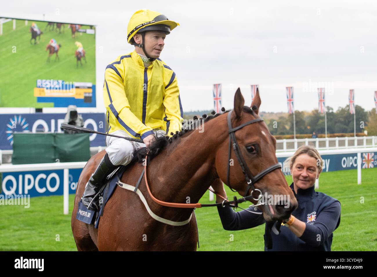 Ascot, Berkshire, UK. 18th October 2025. There was an historic moment ...