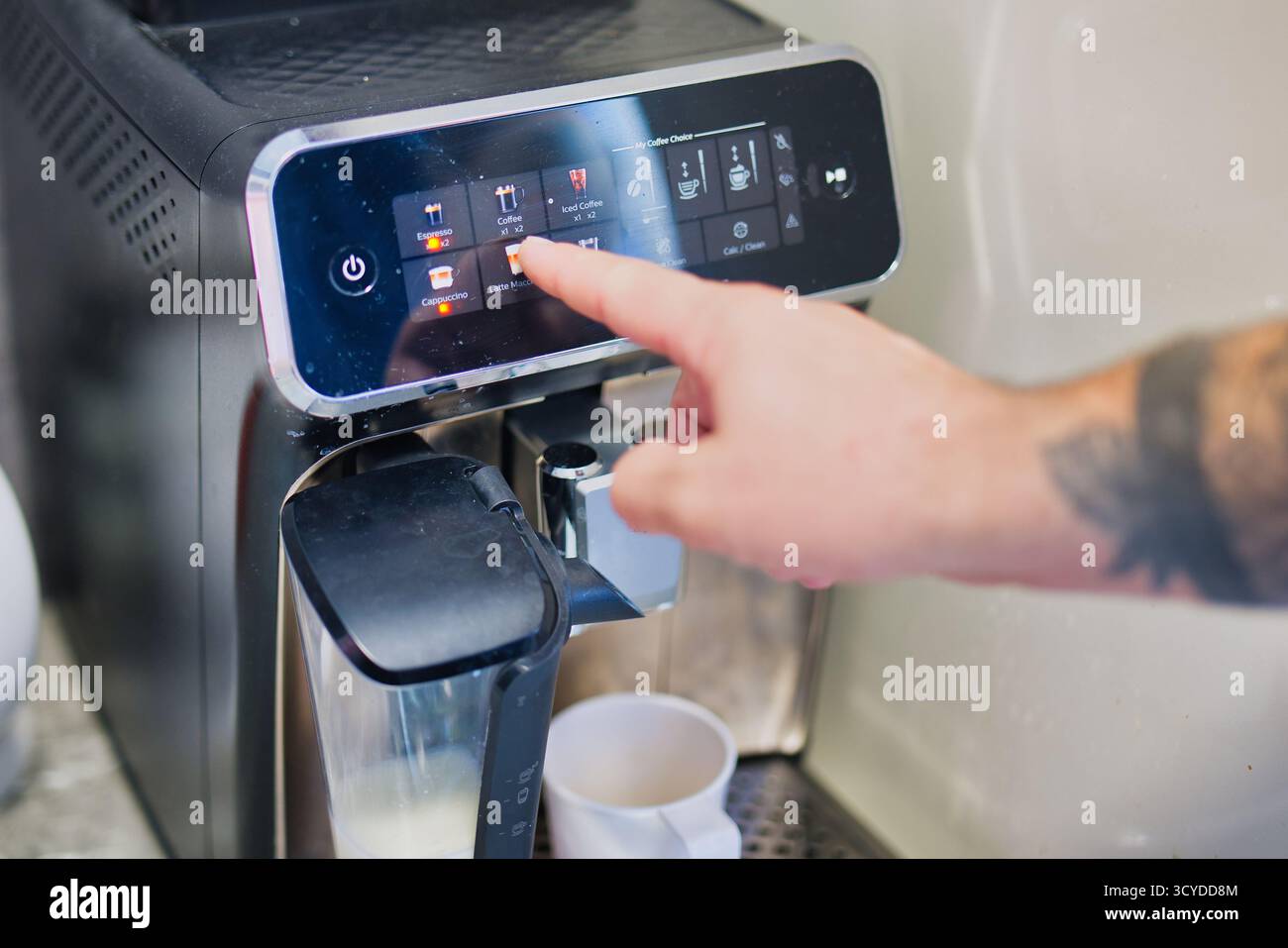 Coffee machine button panel barista hi-res stock photography and images ...