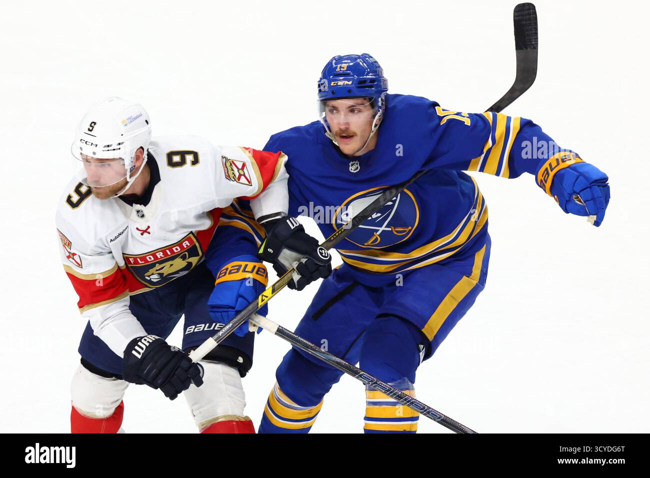 Florida Panthers center Sam Bennett (9) and Buffalo Sabres center ...