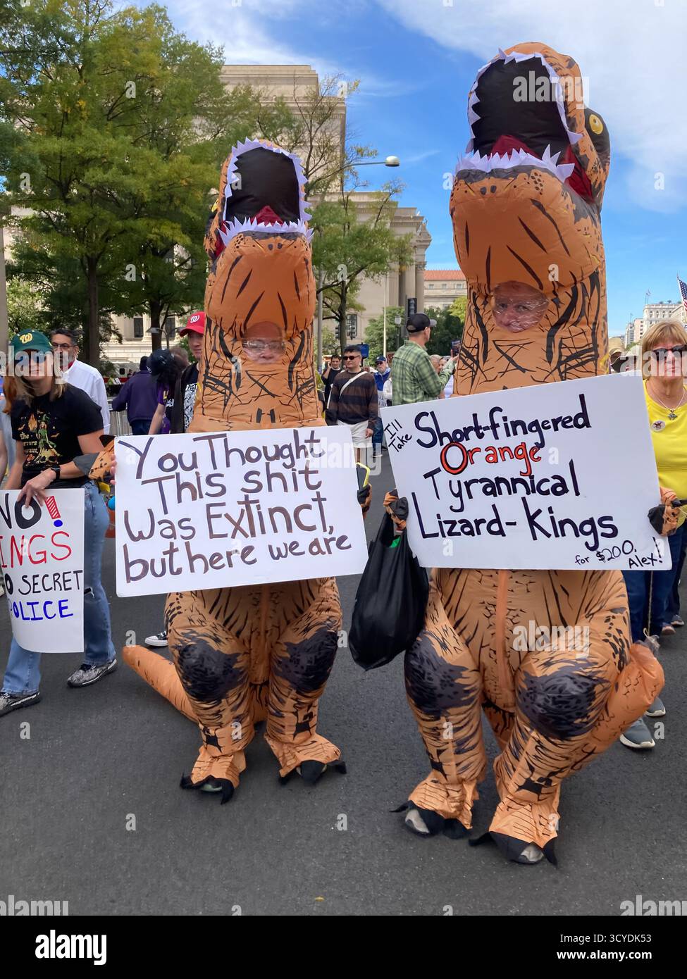 October 18, 2025 -- No Kings Protest Washington DC Stock Photo - Alamy