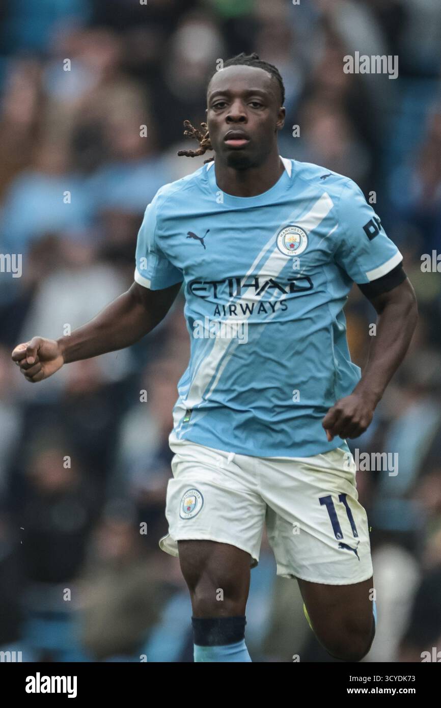 Jeremy Doku of Manchester City during the Premier League match ...