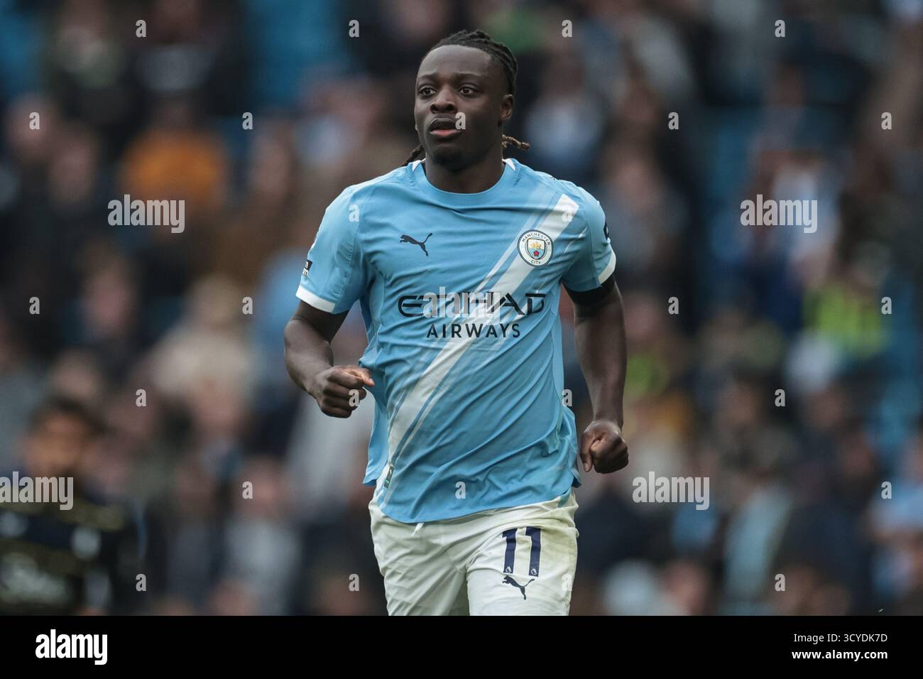 Jeremy Doku of Manchester City during the Premier League match ...