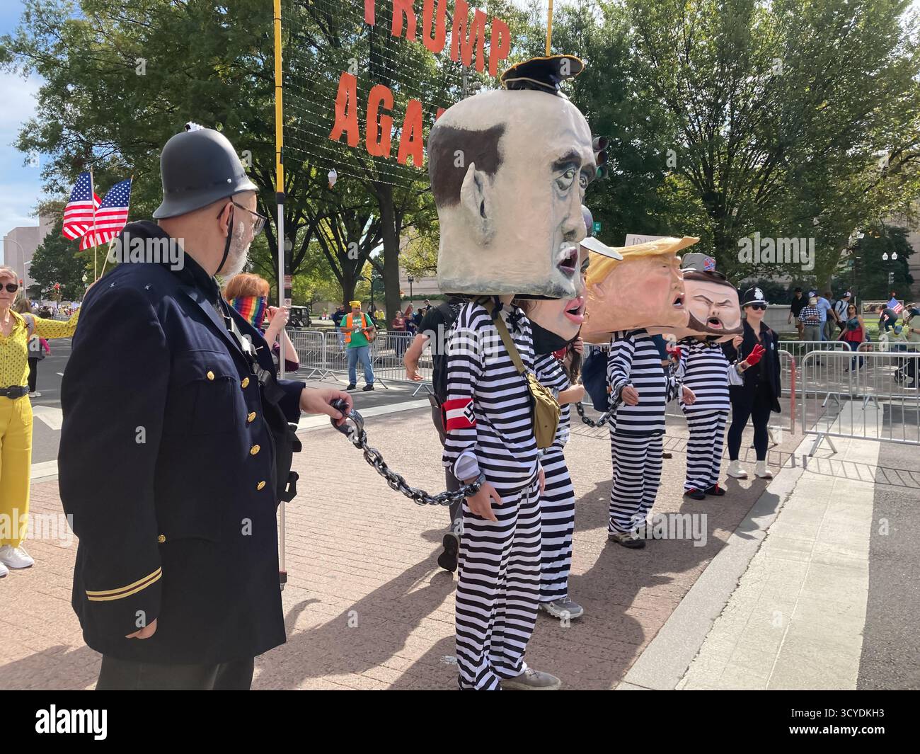 October 18, 2025 -- No Kings Protest Washington DC Stock Photo - Alamy