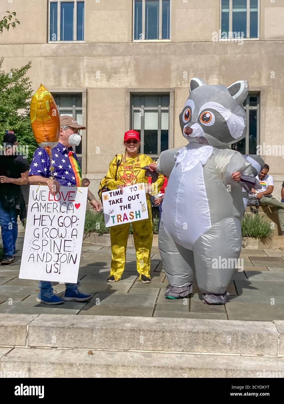 October 18, 2025 -- No Kings Protest Washington DC Stock Photo - Alamy