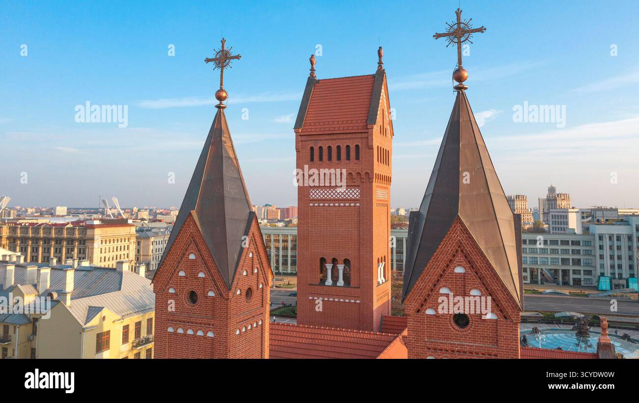 Catholic Church of Saints Simon and Helena in Minsk. Republic of ...