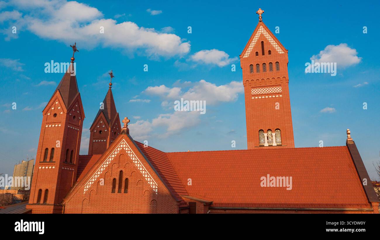 Catholic Church of Saints Simon and Helena in Minsk. Republic of ...