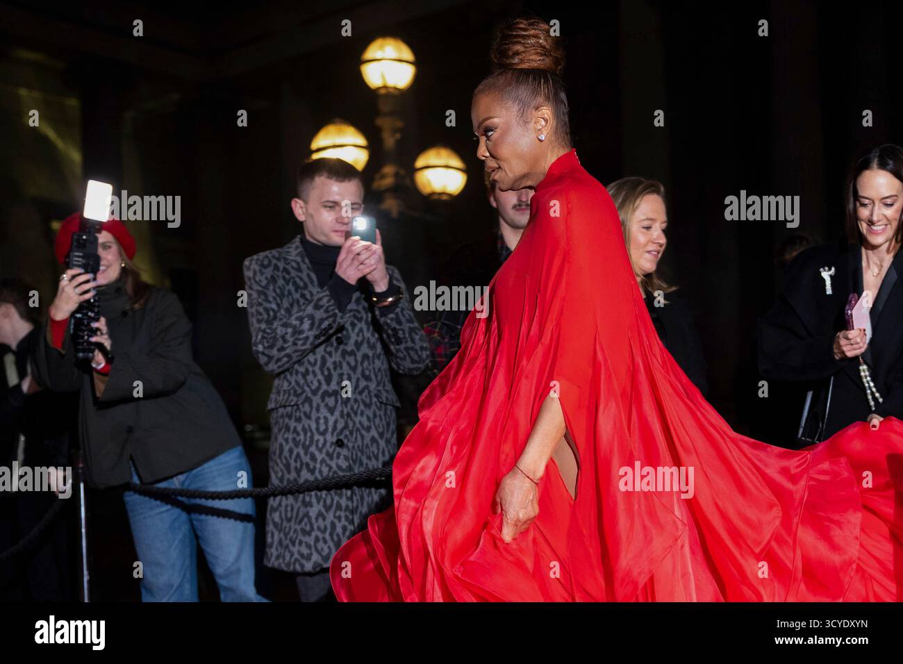 Janet Jackson upon arrival at the British Museum Ball in London ...