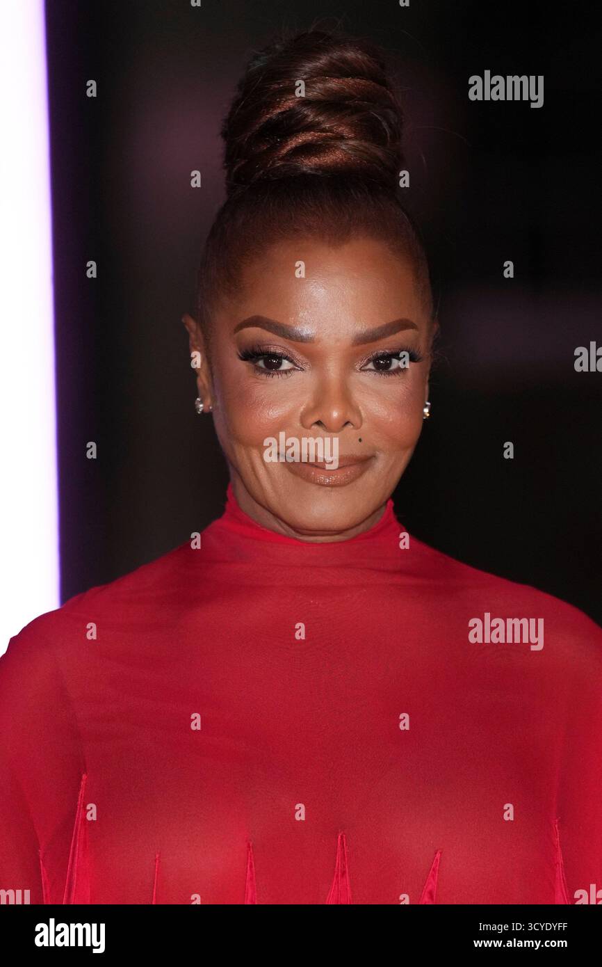 Janet Jackson poses for photographers upon arrival at the British ...