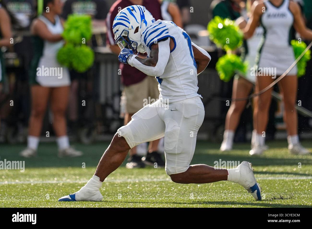Memphis running back Greg Desrosiers Jr. (13) scores a touchdown ...