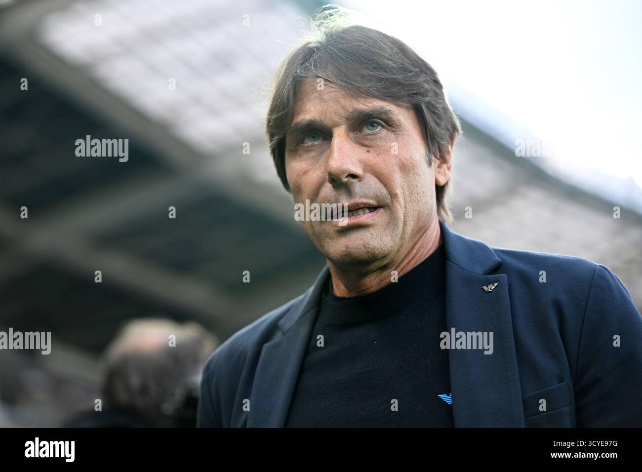 Turin, Italy. 19th Oct, 2025. Antonio Conte, Manager of SSC Napoli ...