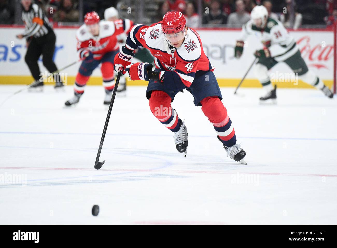 Washington Capitals defenseman Martin Fehérváry (42) in action during ...