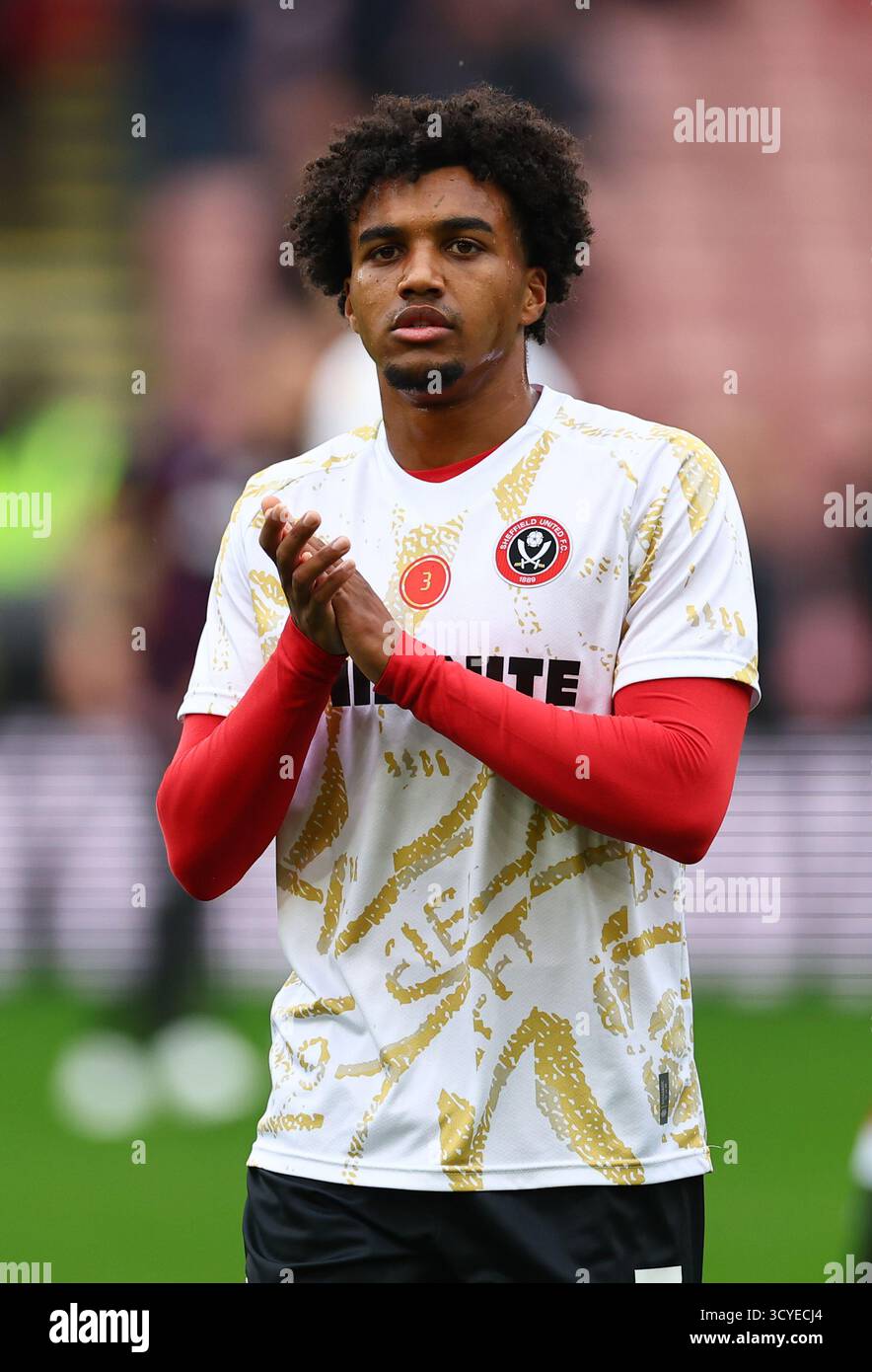 Sheffield, England, 18th October 2025. Sam McCallum of Sheffield United ...