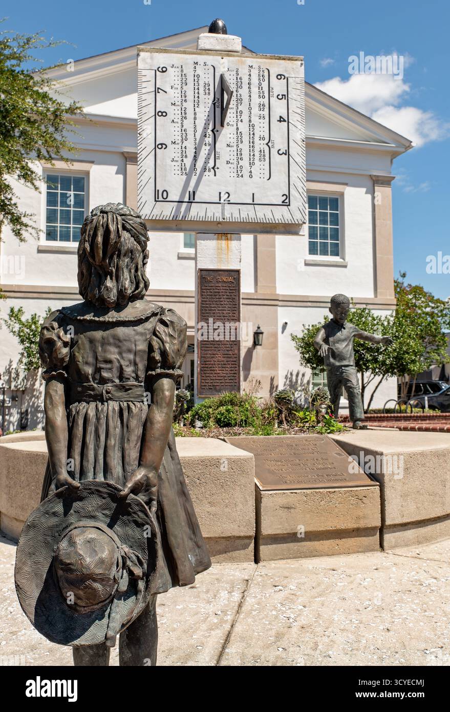 The Barnwell Sundial, located at 141 Main Street in Barnwell, South ...