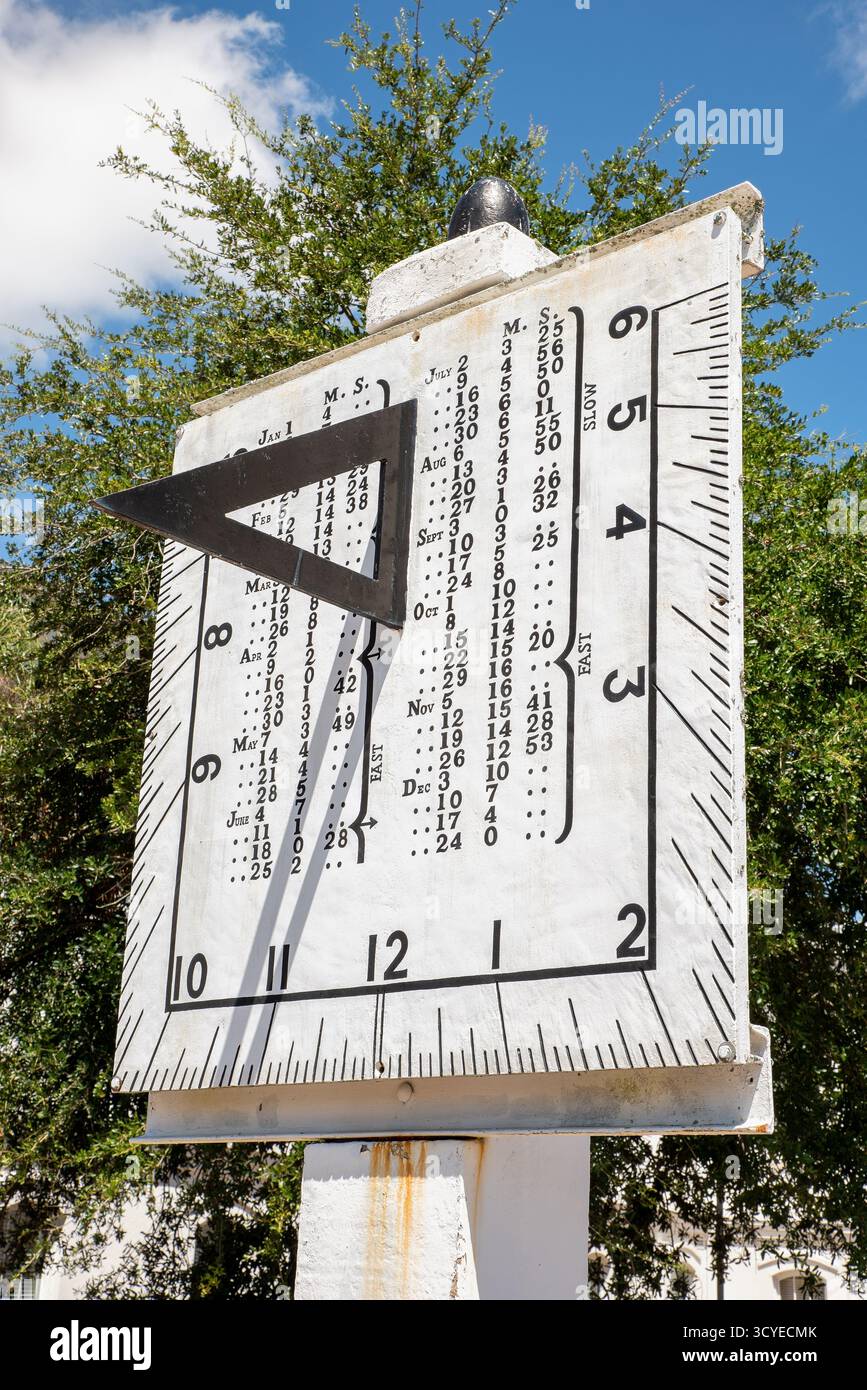 The Barnwell Sundial, located at 141 Main Street in Barnwell, South ...