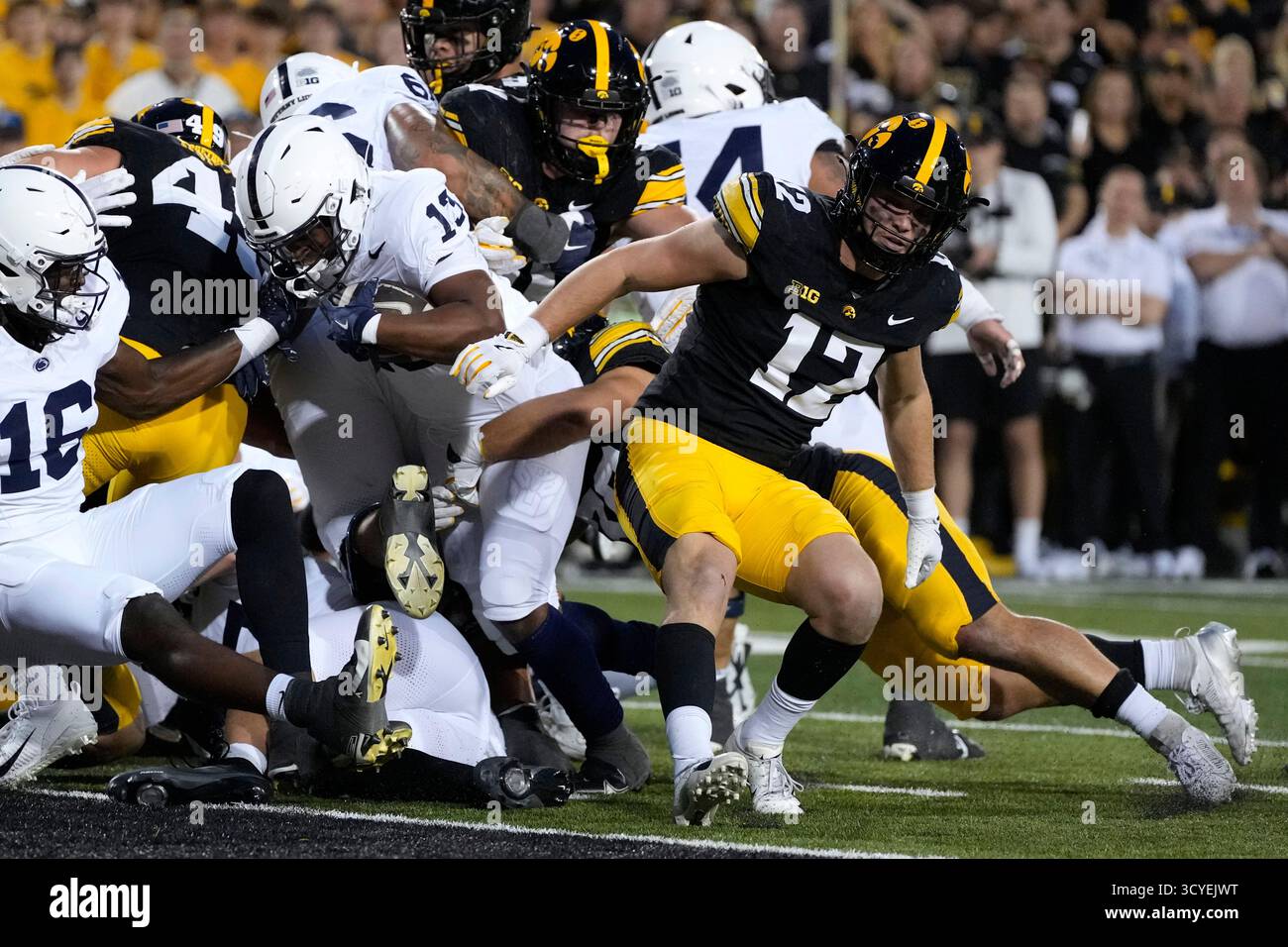 Penn State running back Kaytron Allen (13) scores a touchdown ahead of ...