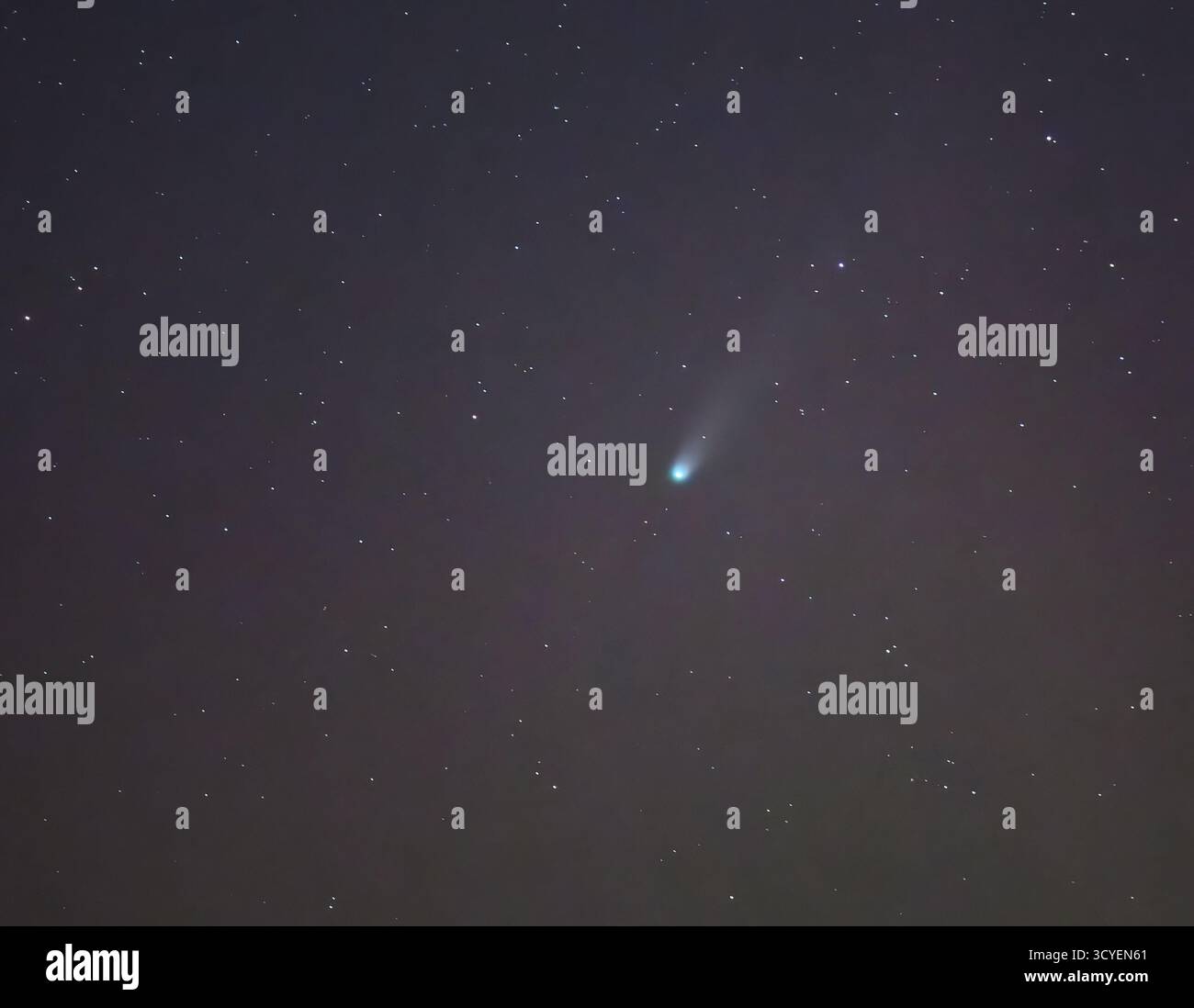 Lietzen, Germany. 18th Oct, 2025. Comet Lemmon "C/2025 A6" shines among ...