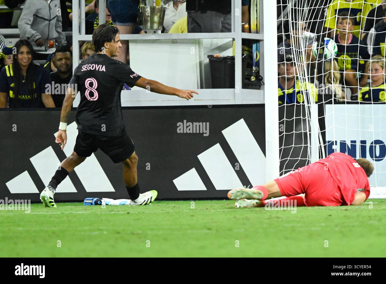 Inter Miami midfielder Telasco Segovia (8) celebrates scoring on ...