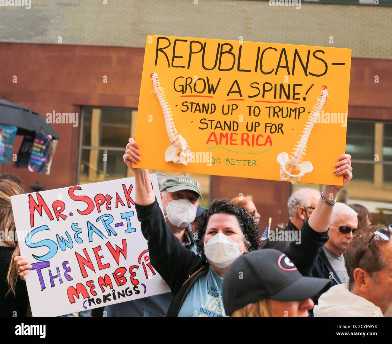 No Kings Protest in Times Square, New York City. Marching against ...