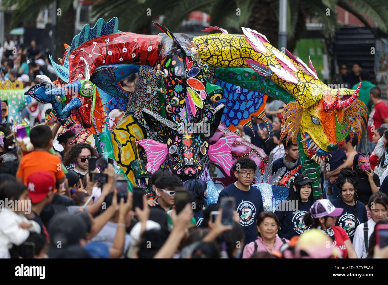 Mexico City, Mexico. 18th Oct, 2025. An "alebrije" is seen during the ...