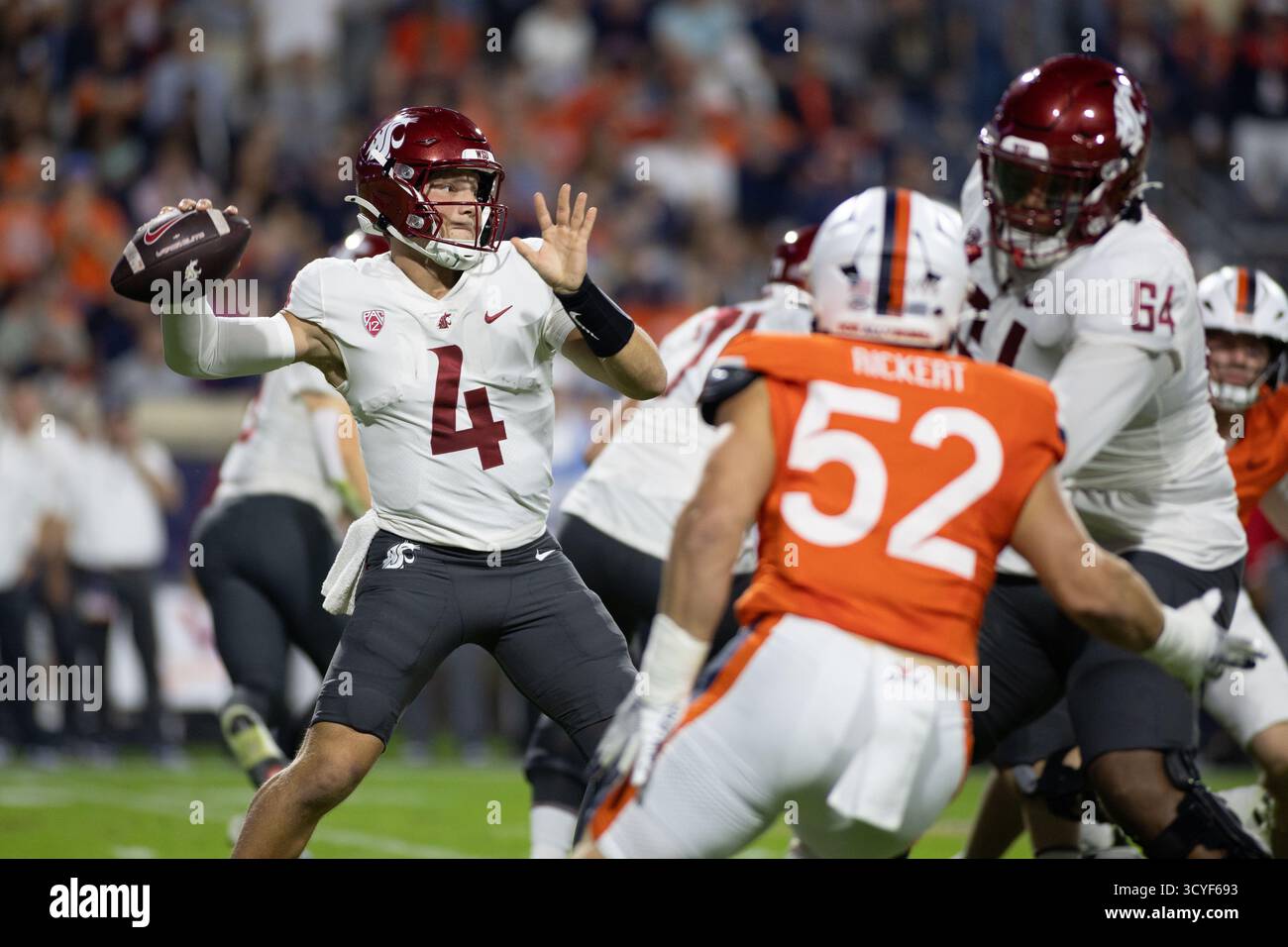 October 18, 2025: Washington State Cougars quarterback Zevi Eckhaus (4 ...