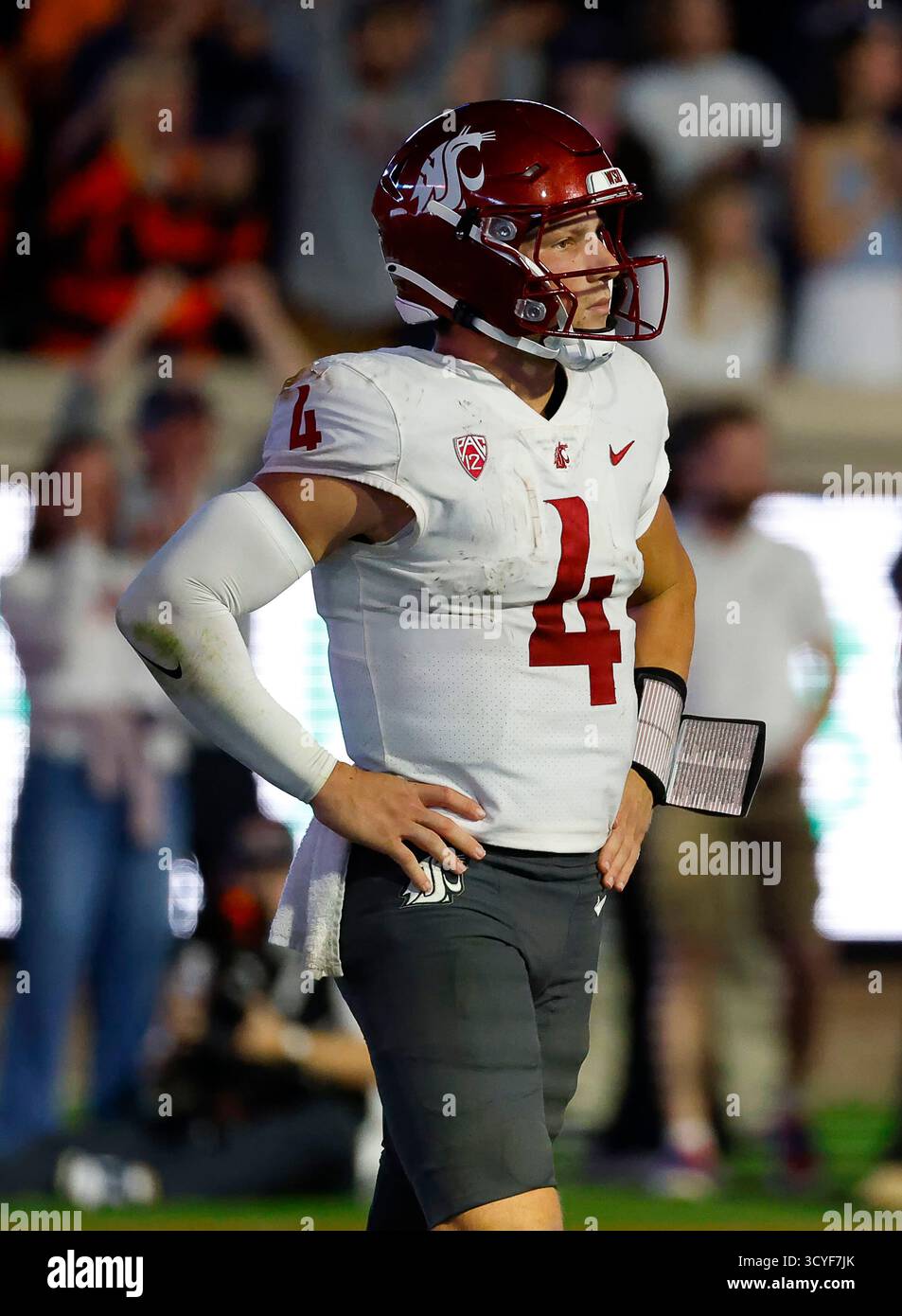October 18, 2025: Washington State Cougars QB #4 Zevi Eckhaus looks to ...