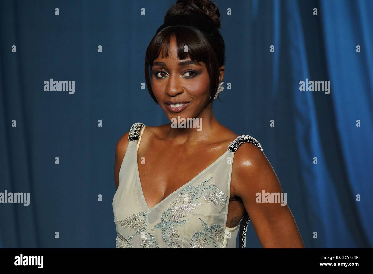 Ayo Edebiri arrives at the fifth annual Academy Museum Gala on Saturday ...