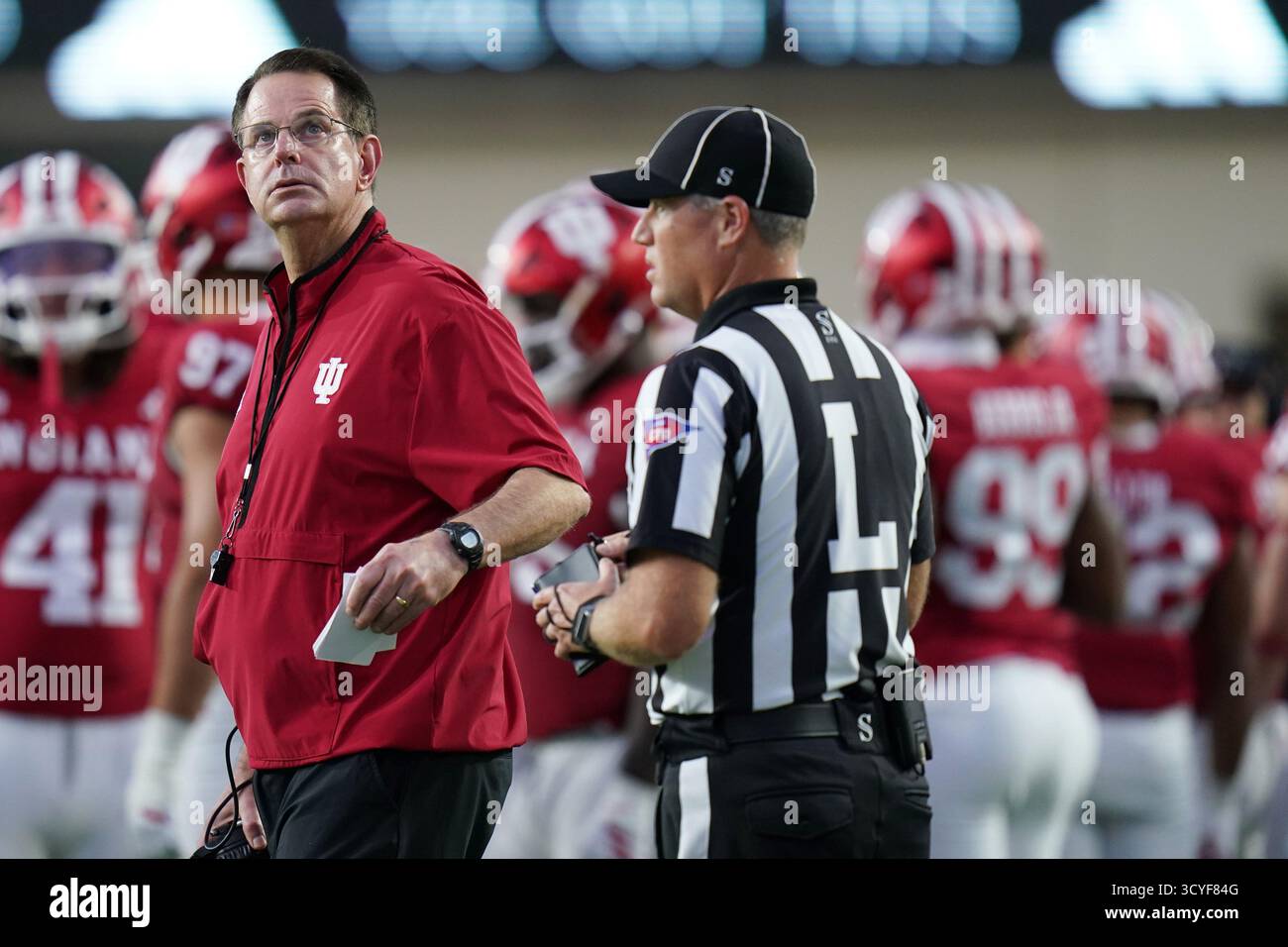 Indiana head coach Curt Cignetti during an NCAA football game against ...