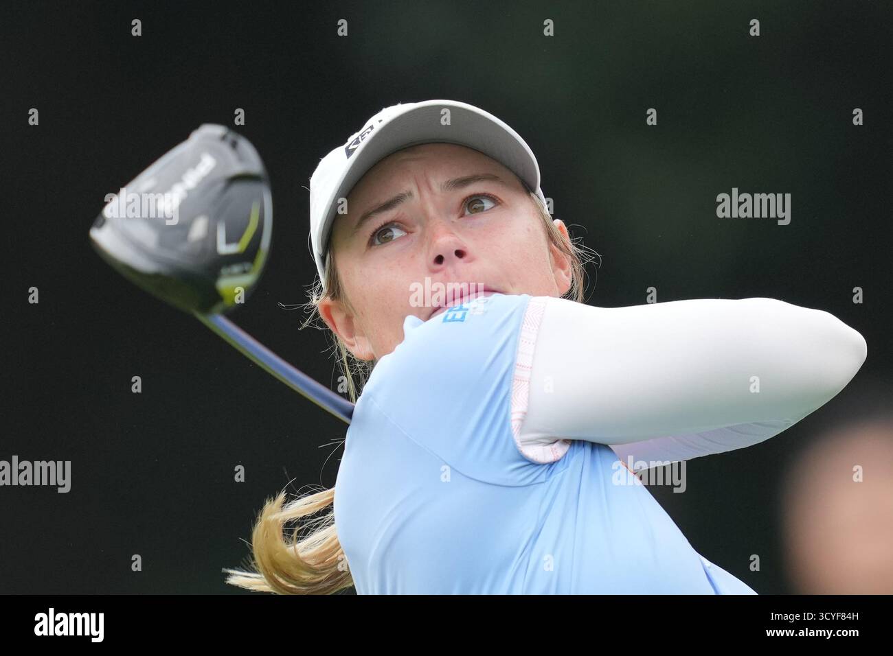 Brooke Matthews of the United States tees off on the second hole during ...