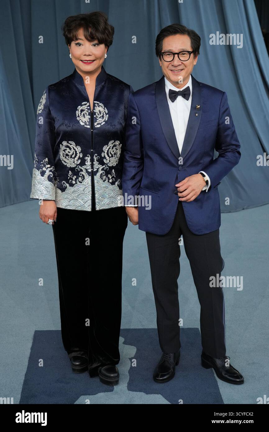 Echo Quan, left, and Jonathan Ke Quan arrive at the fifth annual ...
