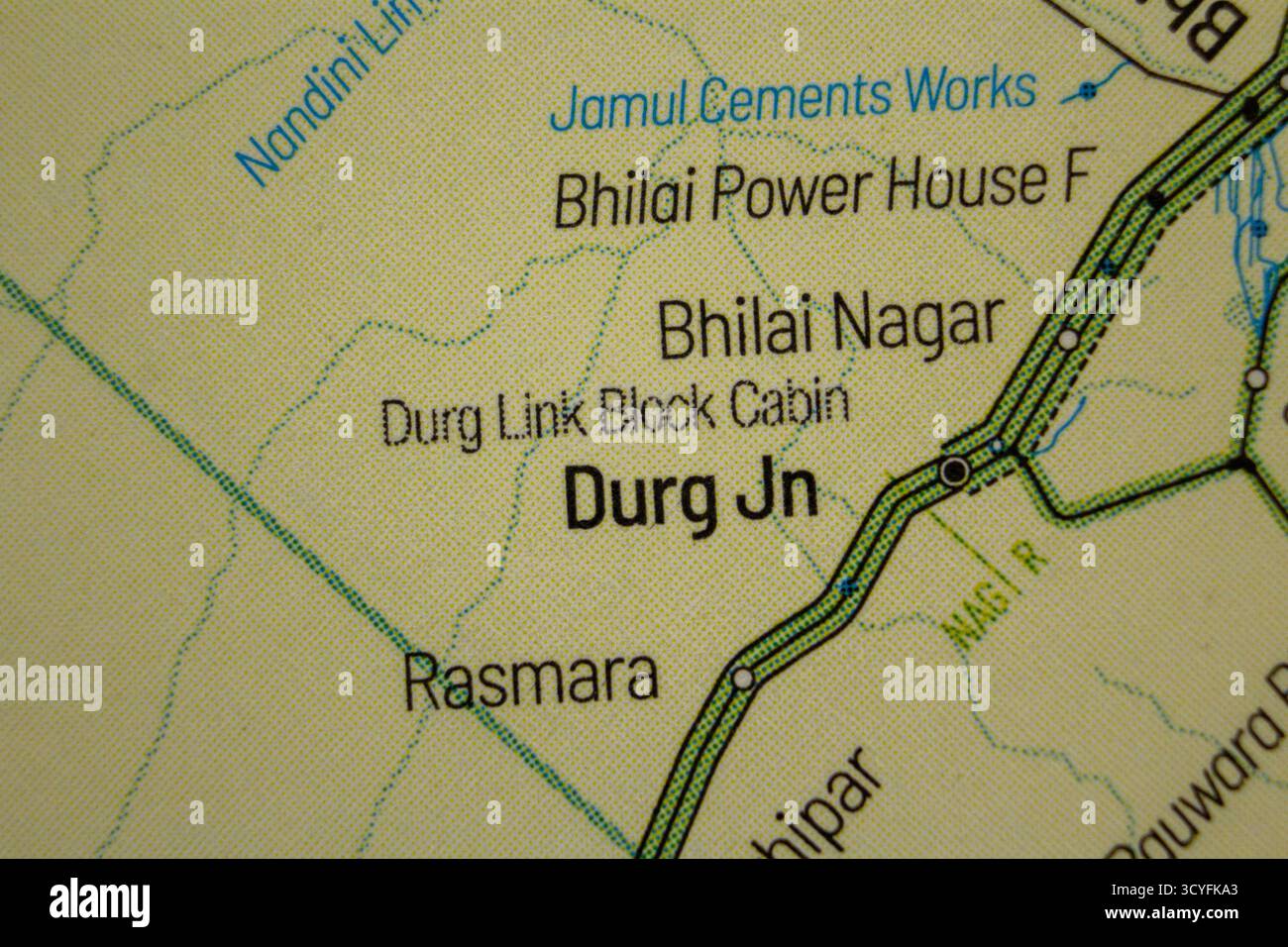 Durg Jn - India Railways junction schematic transport map train station ...