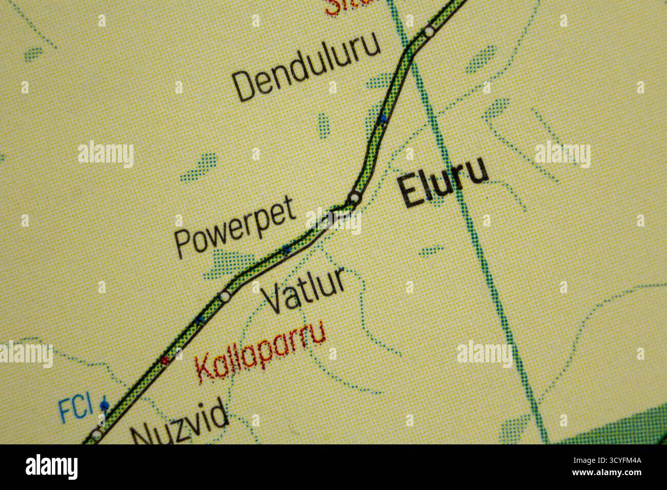 Eluru - India Railways junction schematic transport map train station ...