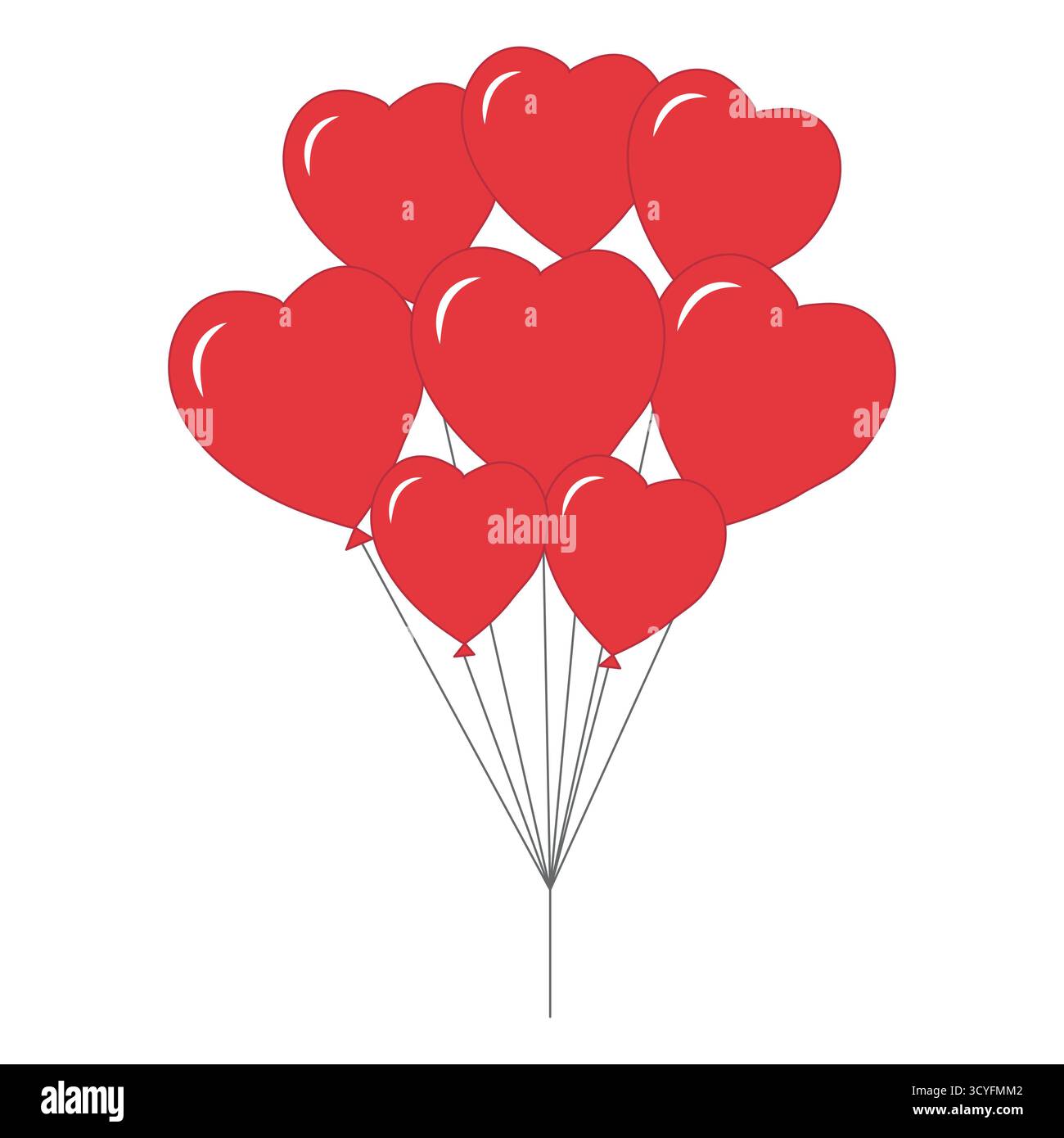 Air balloons simple vector Stock Vector Images - Alamy
