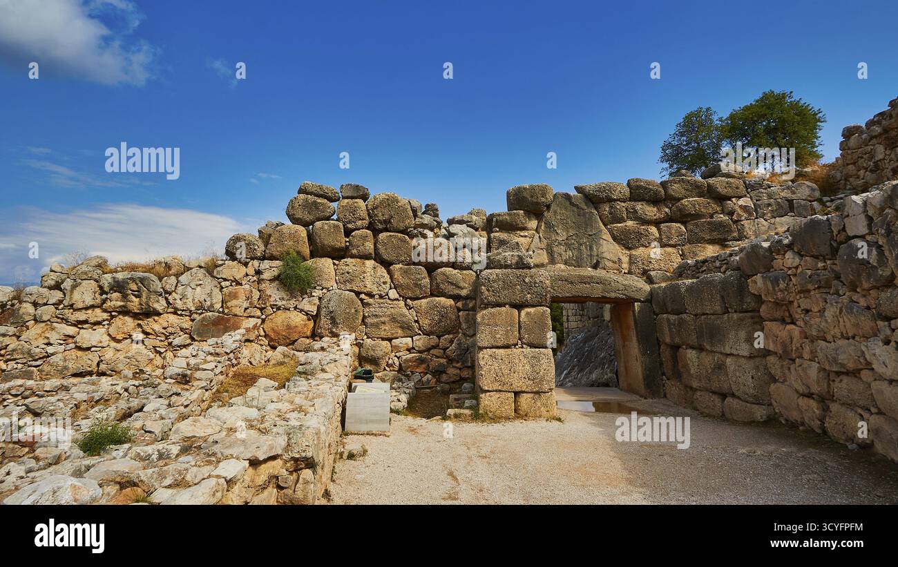 Steintor, archaeological site, UNESCO World Heritage Site, Mycenae ...