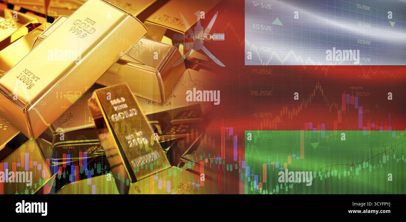 Gold bars oman flag hi-res stock photography and images - Alamy