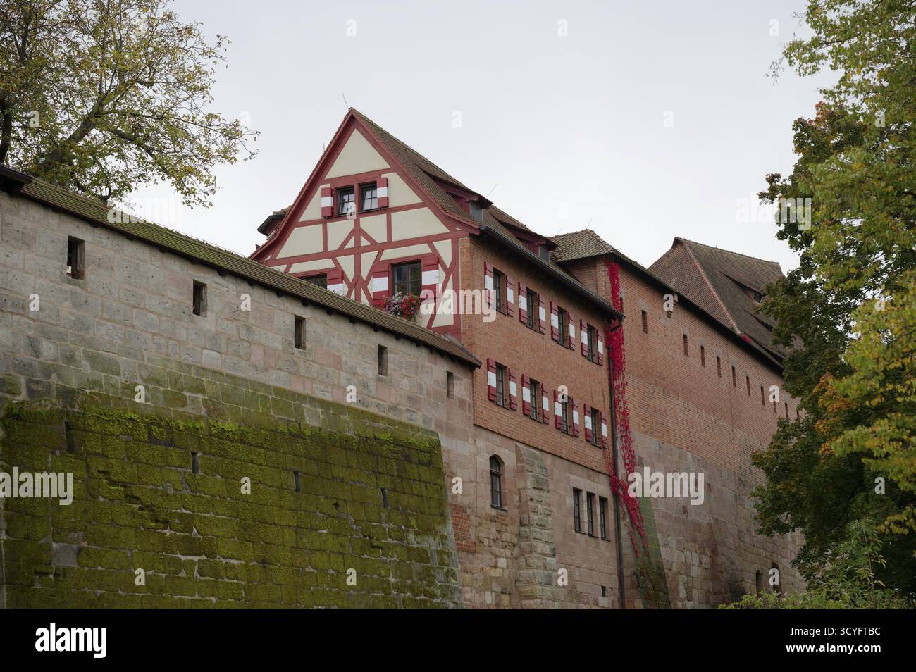 Kaiserburg in Nuernberg, castle complex, castle, Middle Ages, Pegnitz ...
