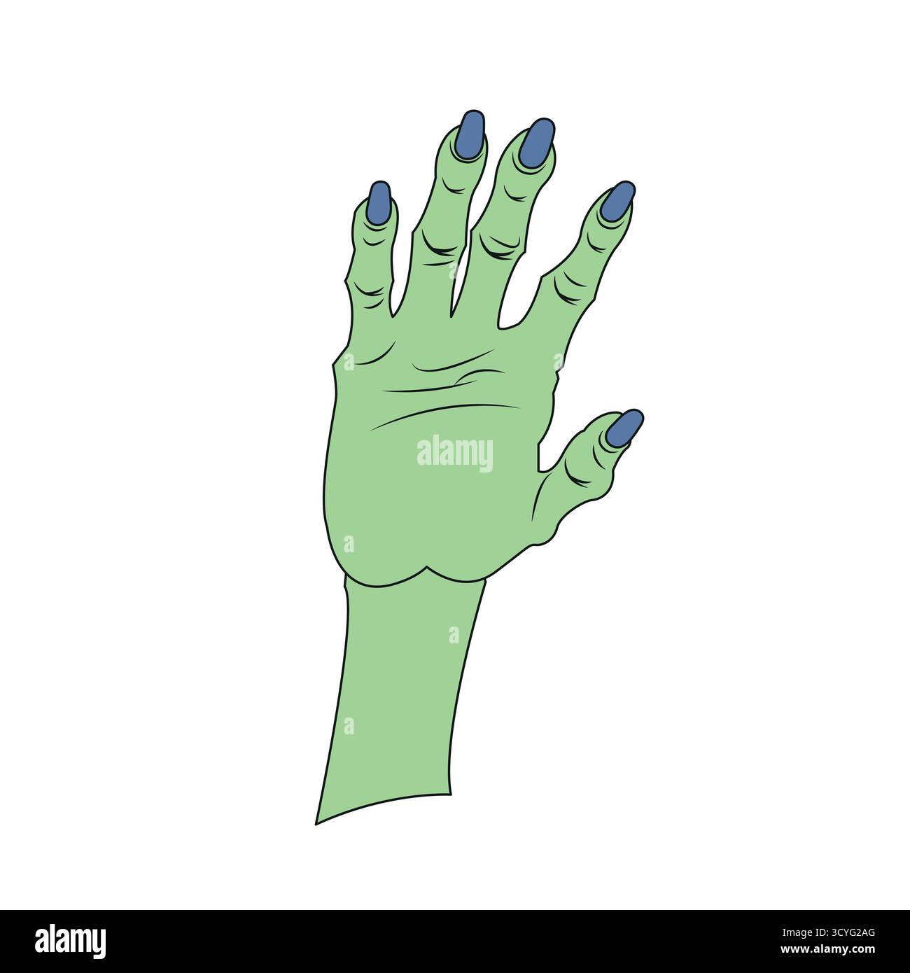 Witch finger cartoon halloween Cut Out Stock Images & Pictures - Alamy