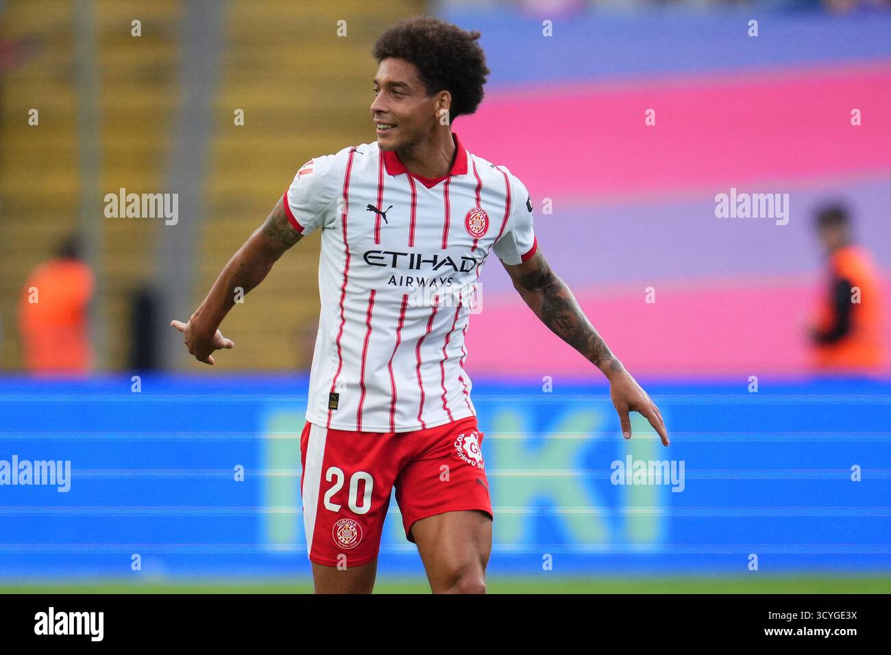 Axel Witsel of Girona FC during the La Liga EA Sports match between FC Barcelona and Girona FC ...