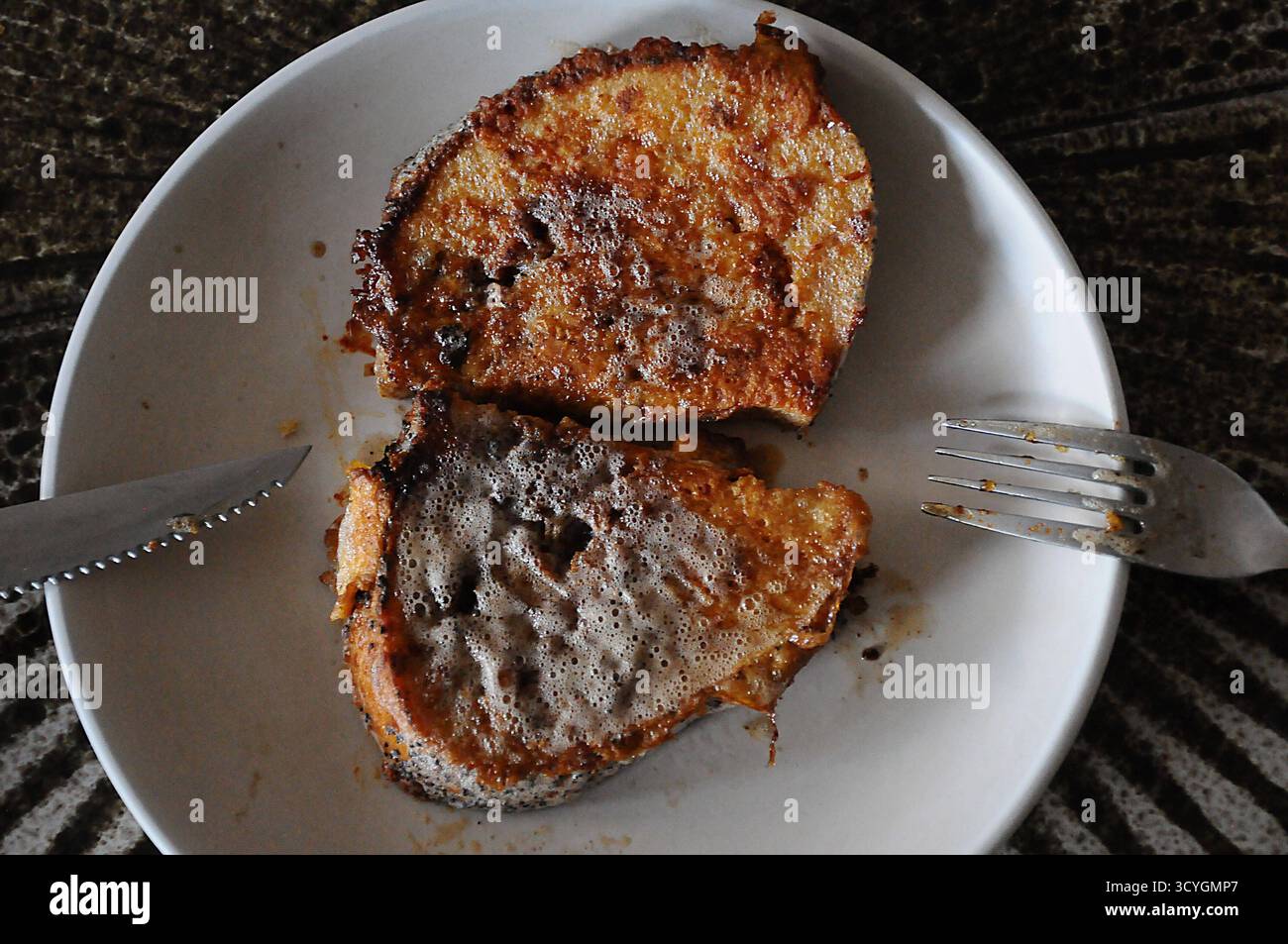Copenhagen/ Denmark/19 .OCTOBER 2025/Two egg bread toast o plate in ...