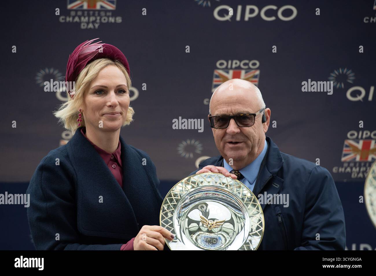 Ascot, Berkshire, UK. 18th October, 2025. Zara Tindall makes the ...