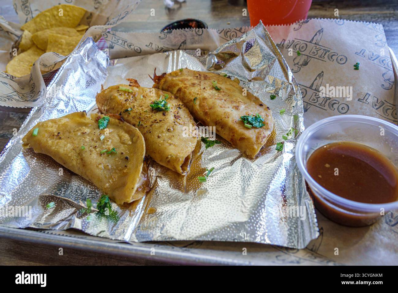 Taco rico mexican restaurant food closeup hi-res stock photography and ...