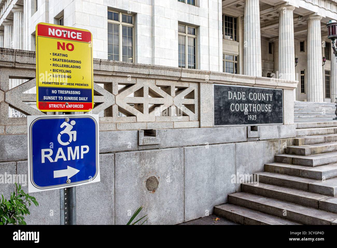 Miami Florida,downtown NW 1st Street,historic Miami-Dade County ...