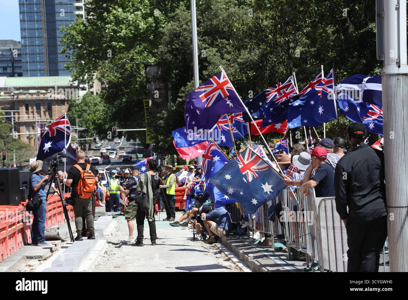 Sydney, Australia. 19th October 2025. March for Australia protest ...