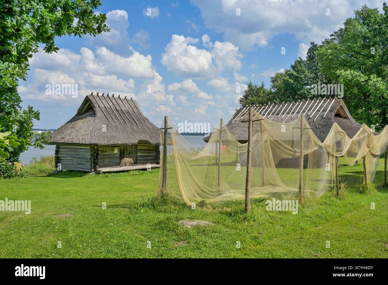Fischerhütte, Fischernetze, Estnisches Freilichtmuseum, Rocco al Mare ...