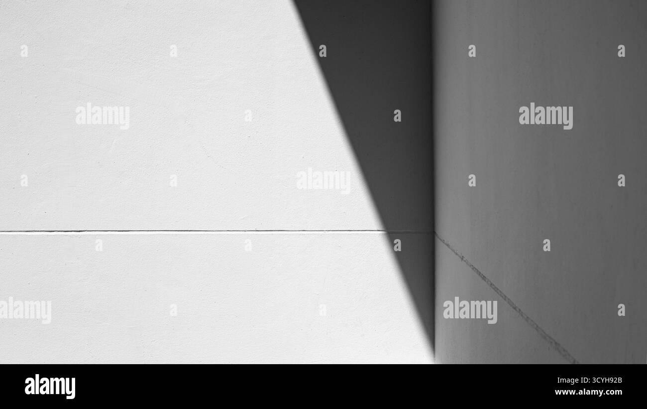 Minimalist design showing white Black and White Stock Photos & Images ...