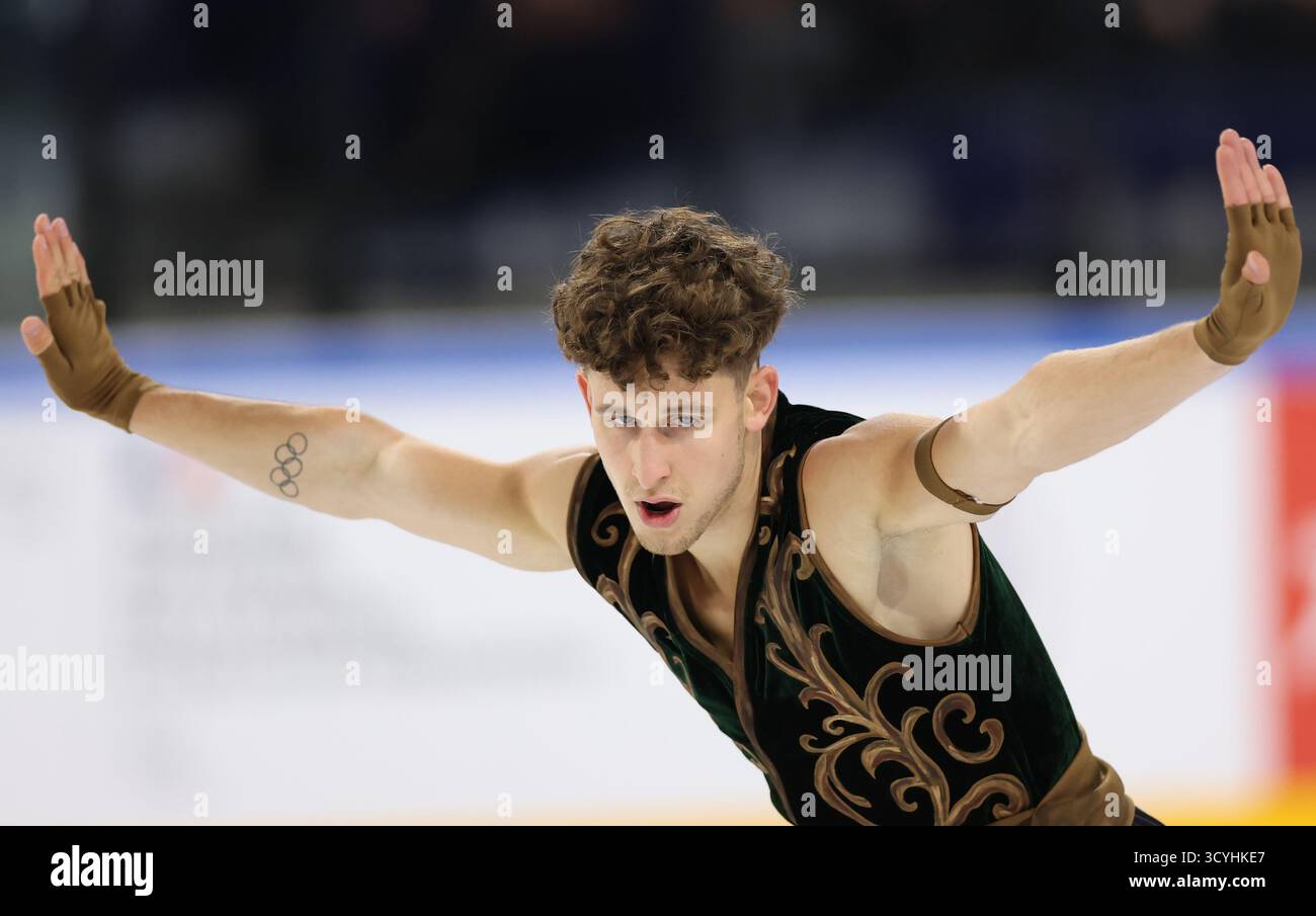 Lukas BRITSCHGI of Switzerland performs during Men's Free Skating in ...