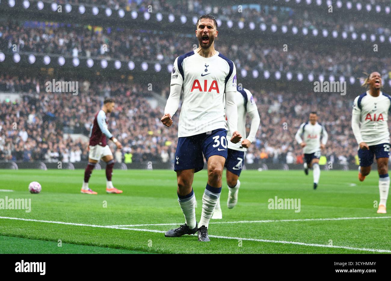 London, England, 19th October 2025. Rodrigo Bentancur of Tottenham ...