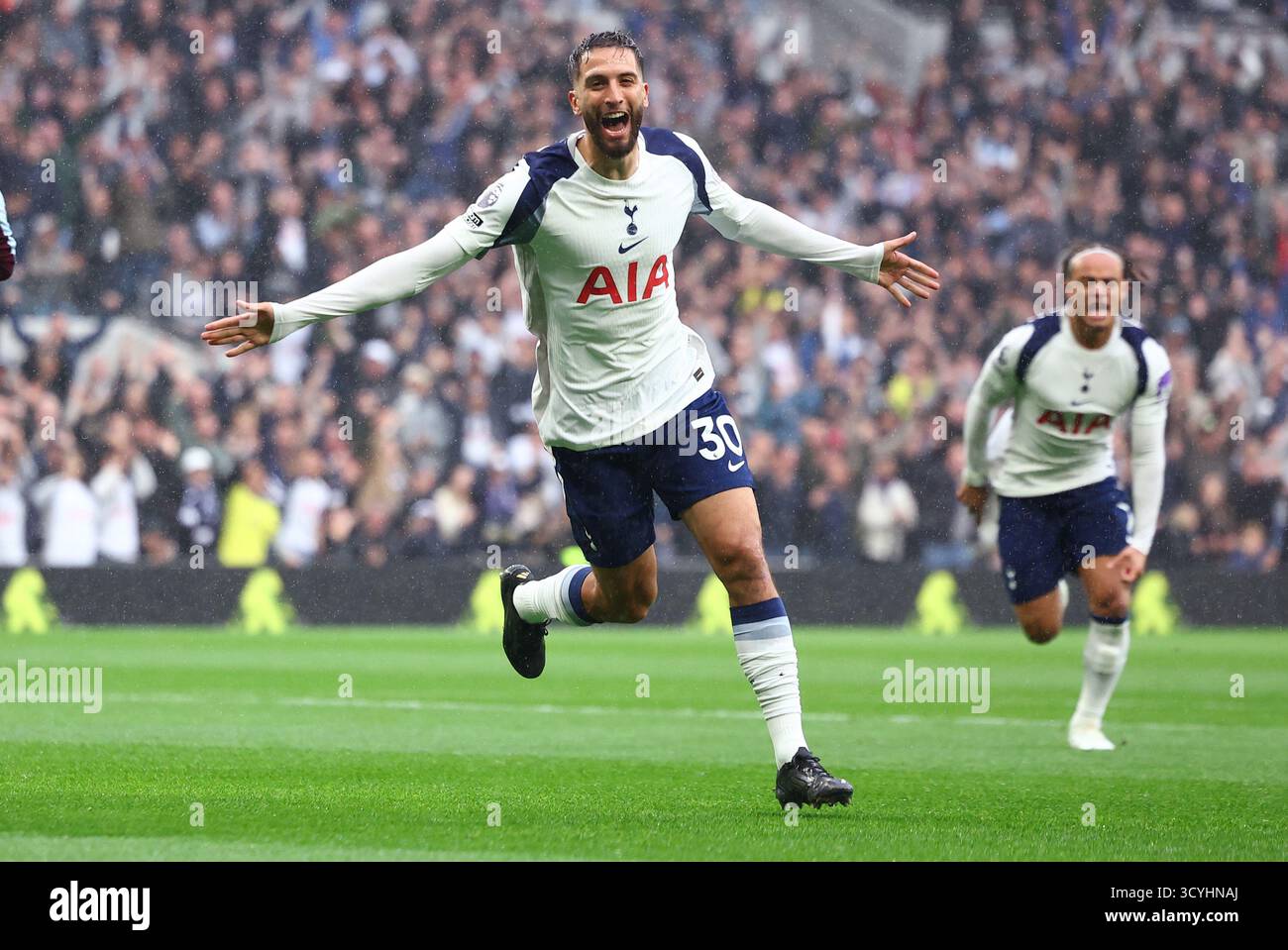 London, England, 19th October 2025. Rodrigo Bentancur of Tottenham ...