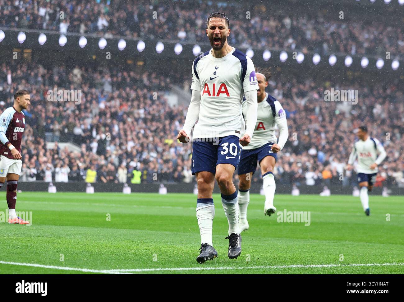 London, England, 19th October 2025. Rodrigo Bentancur of Tottenham ...